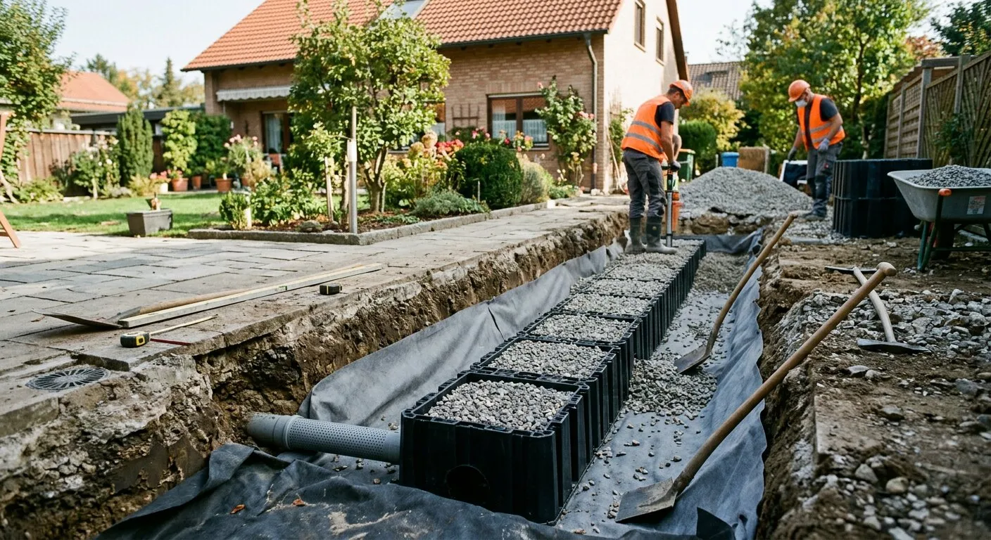 Rigolen und Versickerungssysteme im Vergleich
